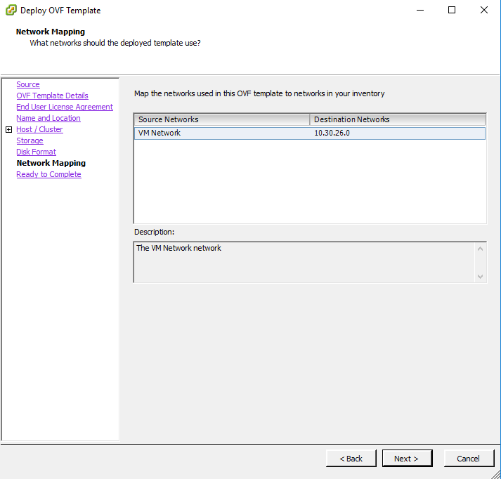 Deploying VMware Virtual Appliance